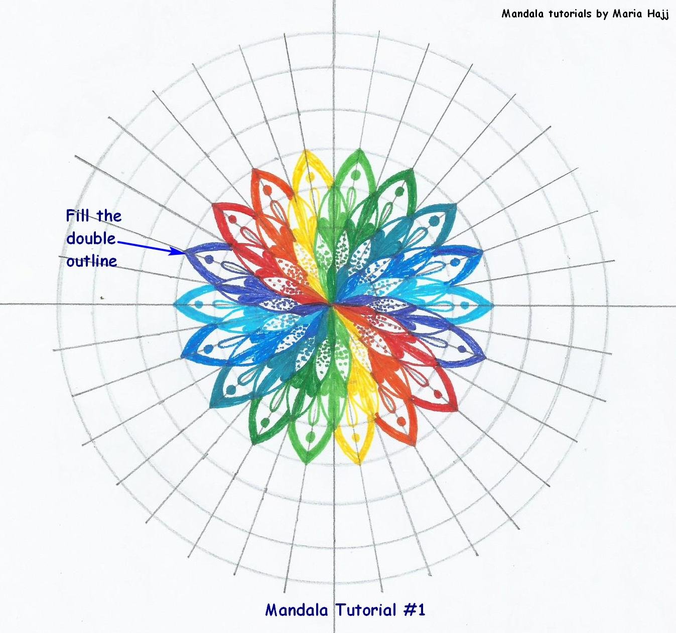 Create a Beautiful Rainbow Mandala in Few Easy Steps