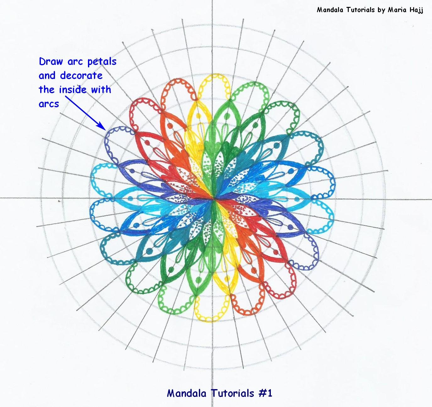 Create a Beautiful Rainbow Mandala in Few Easy Steps