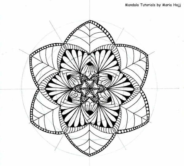 An Easy Mandala Tutorial Using a Beautiful Leaf Pattern