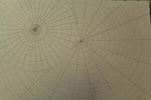 How to draw two intersected mandalas on a full page