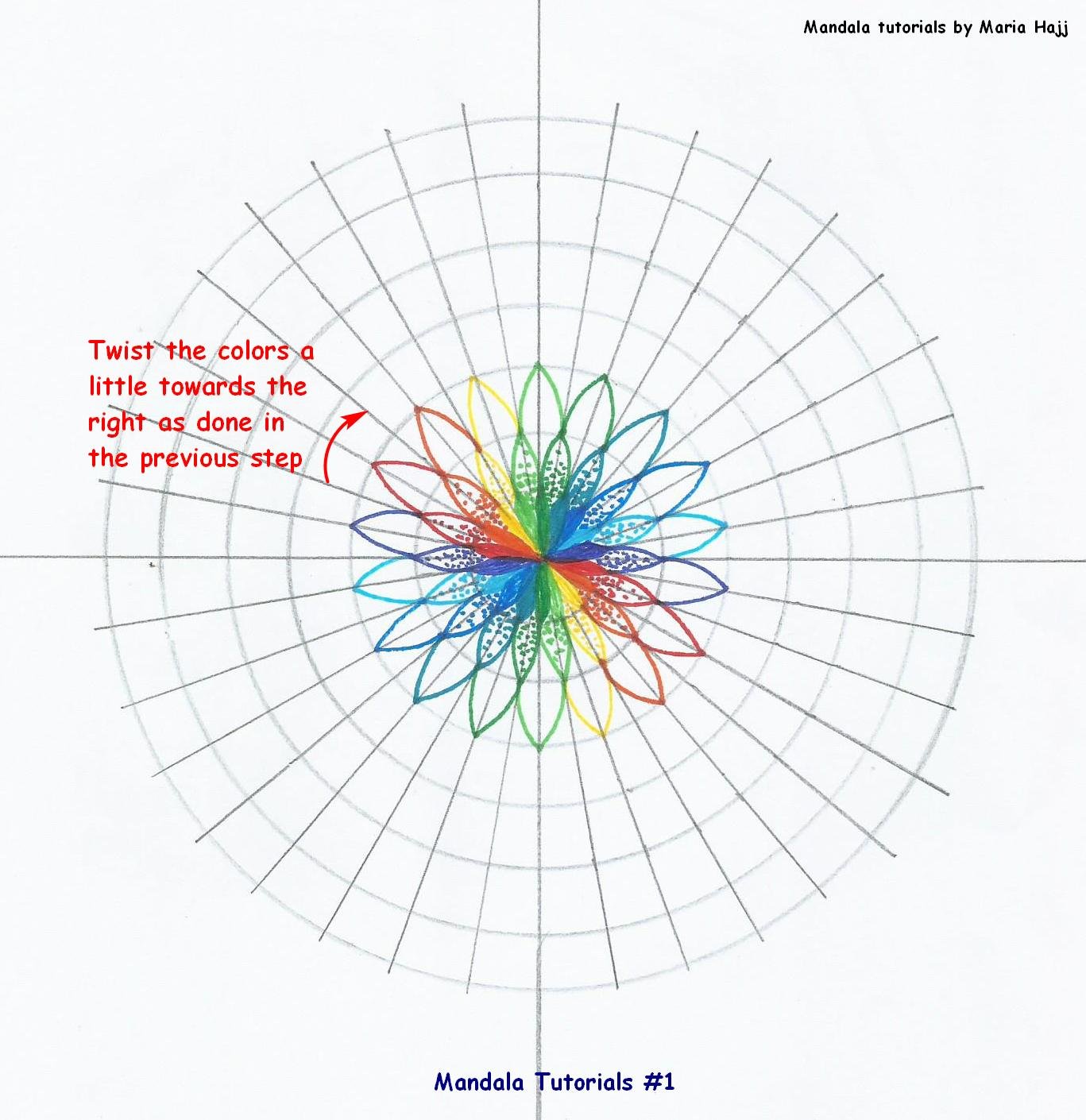 Create a Beautiful Rainbow Mandala in Few Easy Steps