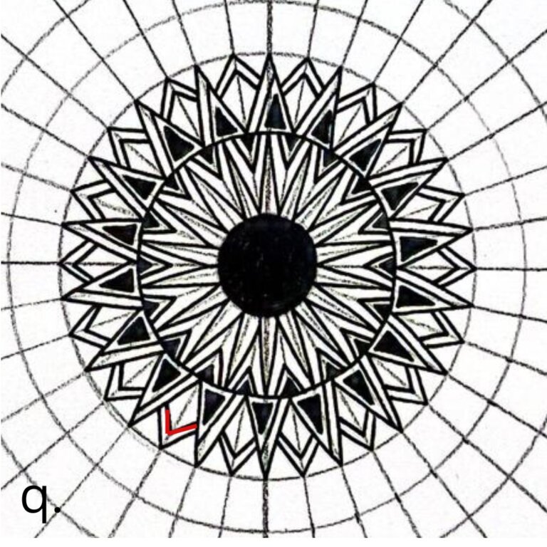 Mandala with Triangles: Re-create This Beautiful Design