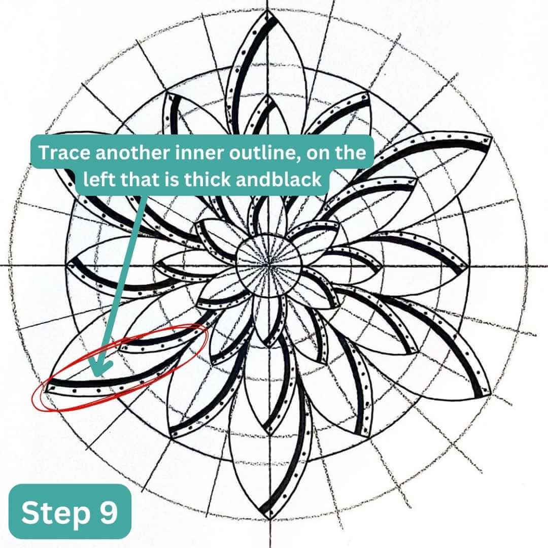How to Draw This Easy Mandala with One Stunning Pattern