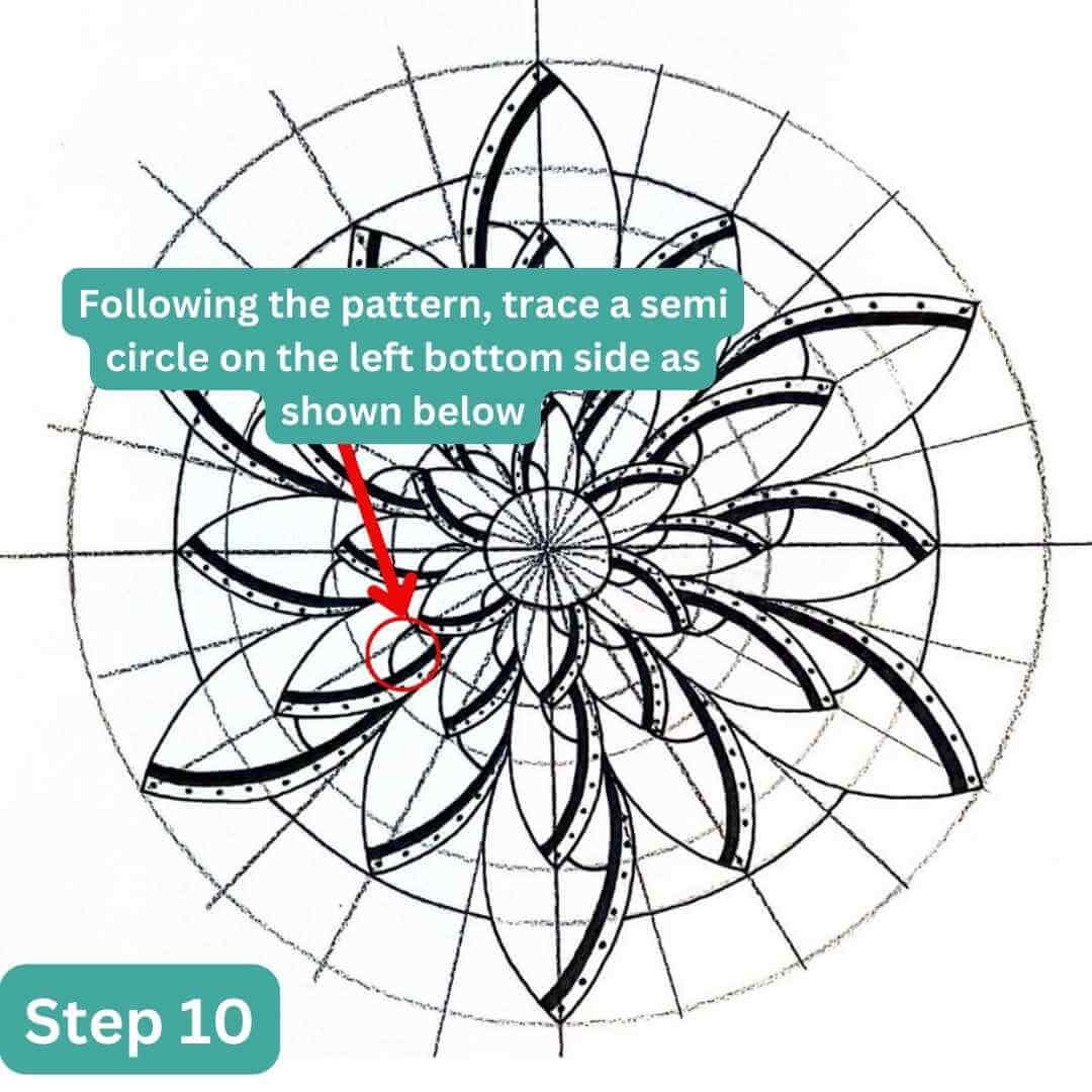 How to Draw This Easy Mandala with One Stunning Pattern